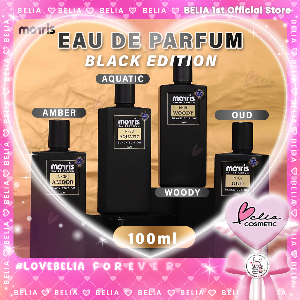 Jual BELIA MORRIS Eau De Parfum Black Edition 100ml | Parfum Pria ...