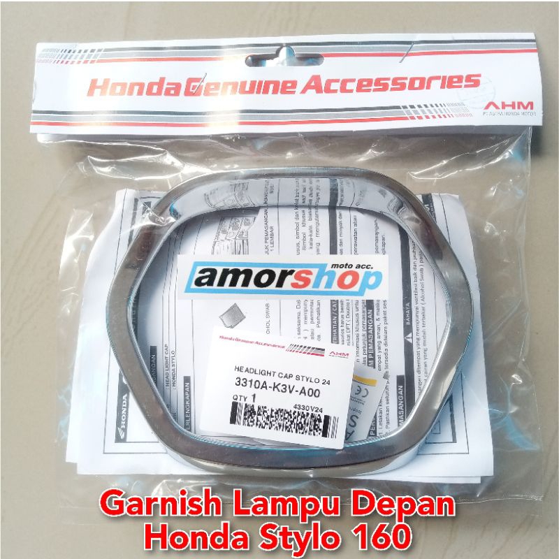 Jual Garnish Headlight Cap Lampu Depan Honda Stylo 160 Original Honda ...