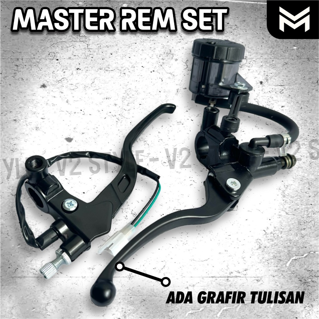 Jual SET MASTER REM KANAN KIRI + TABUNG SMOKE RYBEN BREMBO SWICTH REM ...