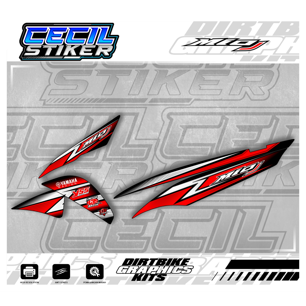 Jual Striping Yamaha Mio J 01 sticker Mudah di pasang Sendiri Terbaru ...