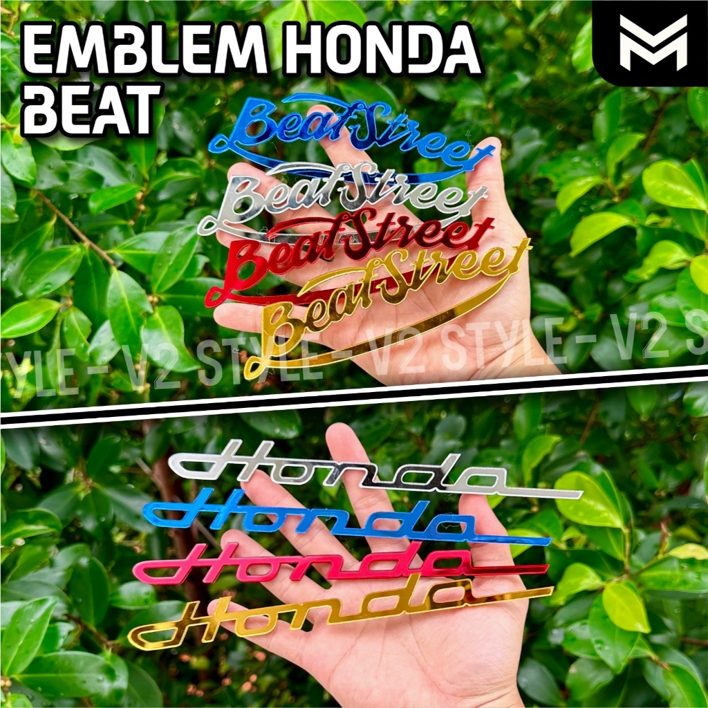 Jual EMBLEM HONDA BEAT STREET TIMBUL LOGO KACA SET 2PCS + PEREKAT PNP ...