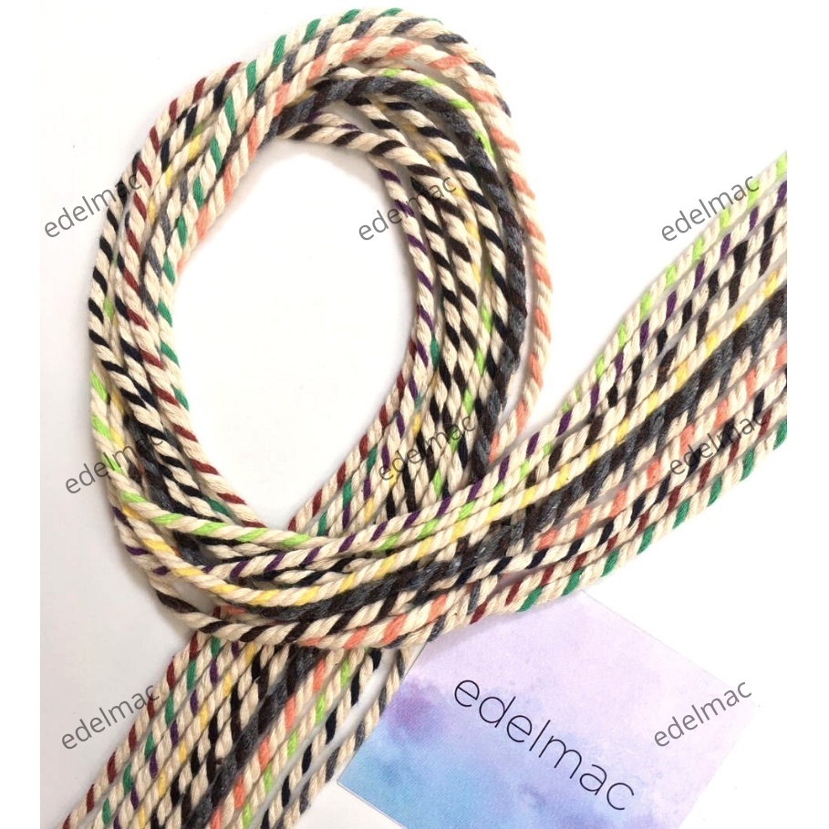 Jual Ecer Tali Katun Macrame Belang Warna twist | Shopee Indonesia