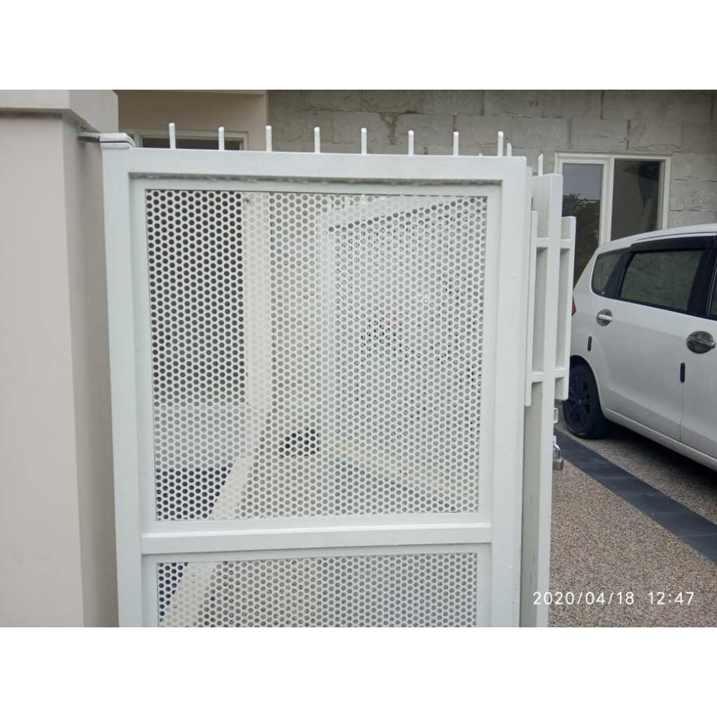 Jual pagar perforated modern free survei | Shopee Indonesia