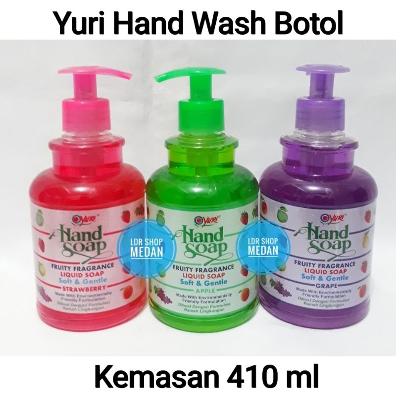 Jual Yuri Hand Soap Sabun cuci tangan Botol 410 ml | Shopee Indonesia