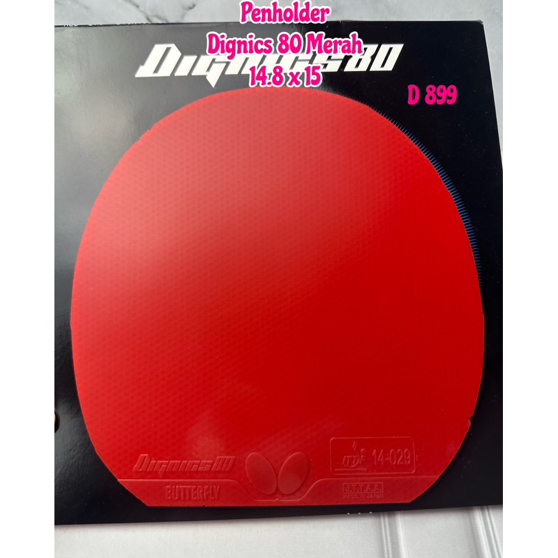 Jual SECOND KARET BET BAT TENIS MEJA PINGPONG BUTTERFLY DIGNICS 80 ...
