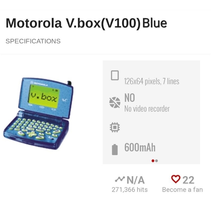Jual MOTOROLA V.BOX (V100) BLUE HP LANGKA UNIK CANTIK DAN MENARIK HP ...