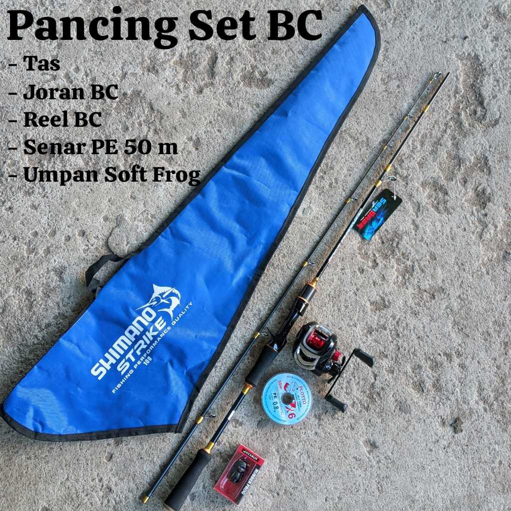 Jual 1 Set BC Siap Pakai Pancing Baitcasting Kualitas Tinggi + Bonus ...