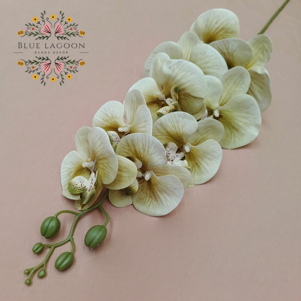 Jual Artificial K9 Real Touch Large Orchids Bunga Anggrek Latex ...