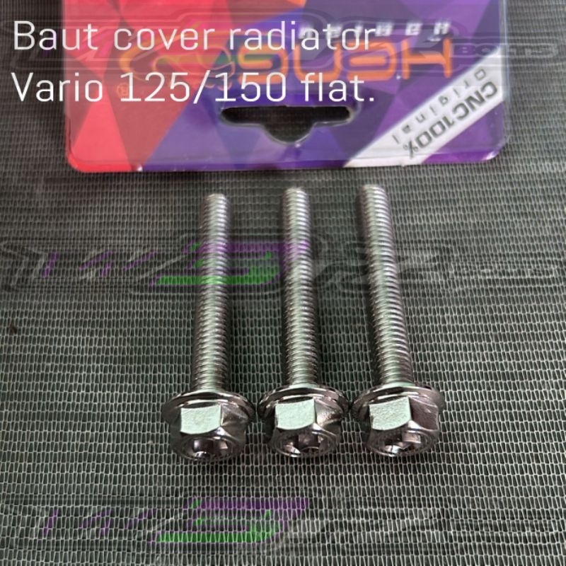 Jual Set baut cover radiator Vario 125/150 flat datar arm tzm NSA ...