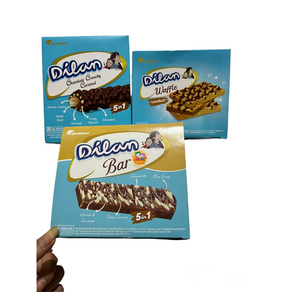 Jual Dilan Waffle BARU | Isi 12 Pcs @ 16 Gr | GarudaFood | Shopee Indonesia
