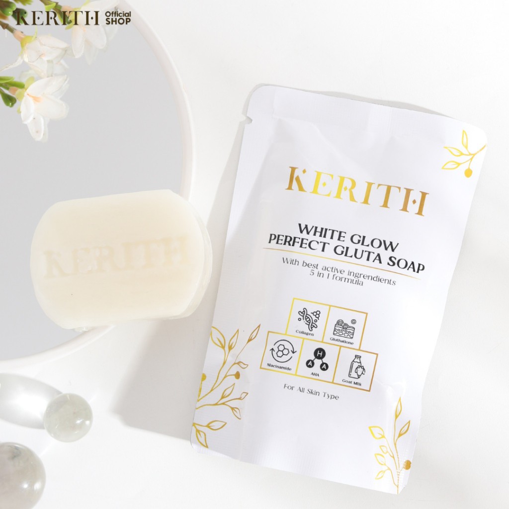 Jual READY White Glow Perfect Gluta Soap by Kerith Sabun Pemutih Badan ...