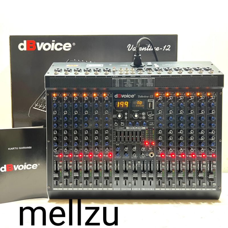Jual Mixer dB Voice Valentine 12 Original 12 Channel dbVoice | Shopee ...