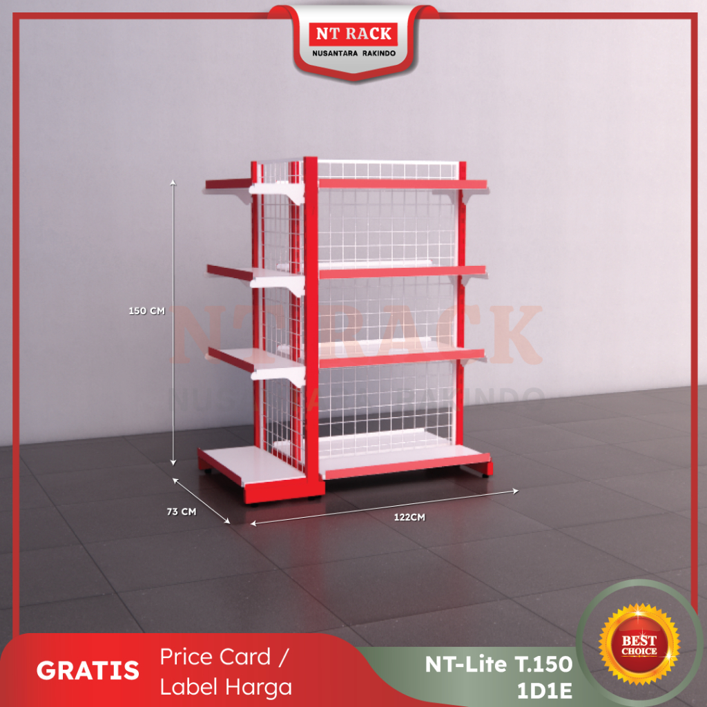 Jual VIA CARGO Rak Toko Double 2 Sisi Tinggi 150 cm (1D1E) | Shopee ...