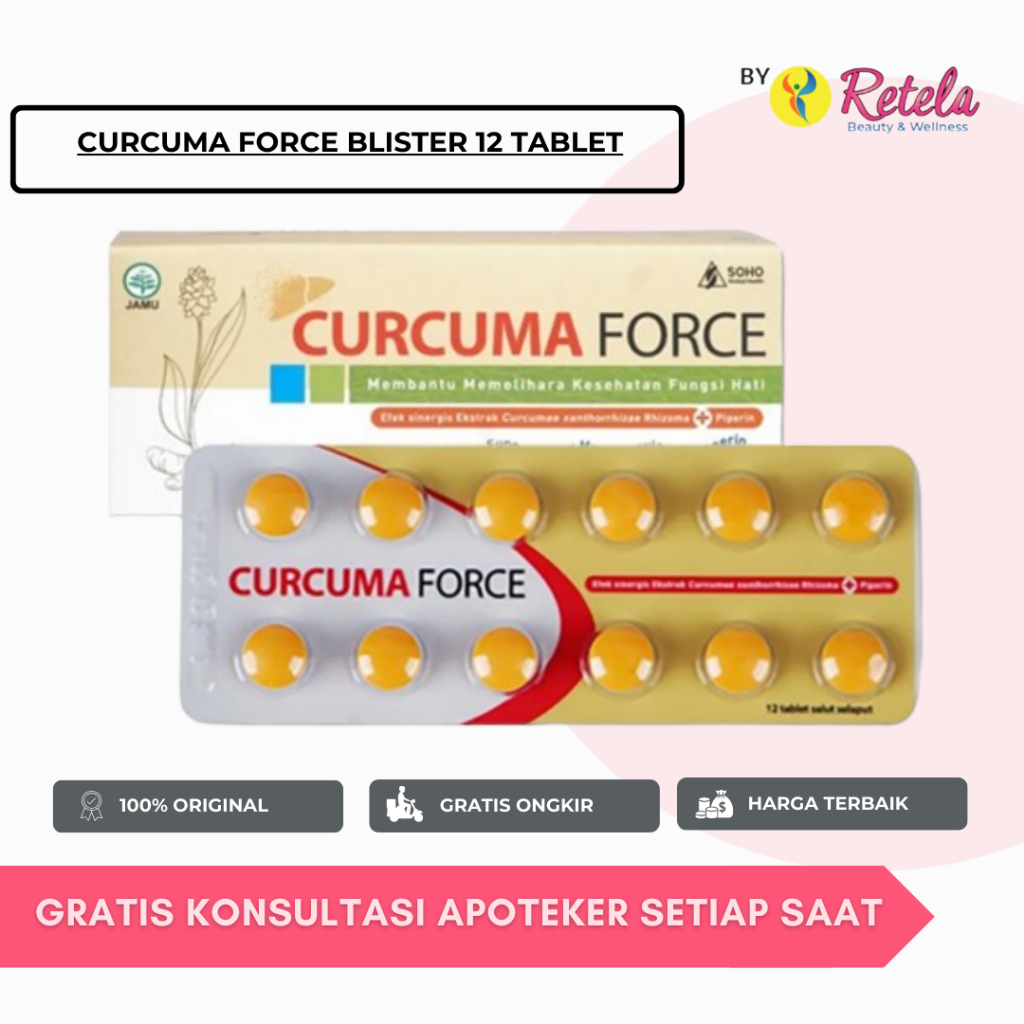 Jual CURCUMA FORCE 1BLISTER @12 TABLET | Shopee Indonesia