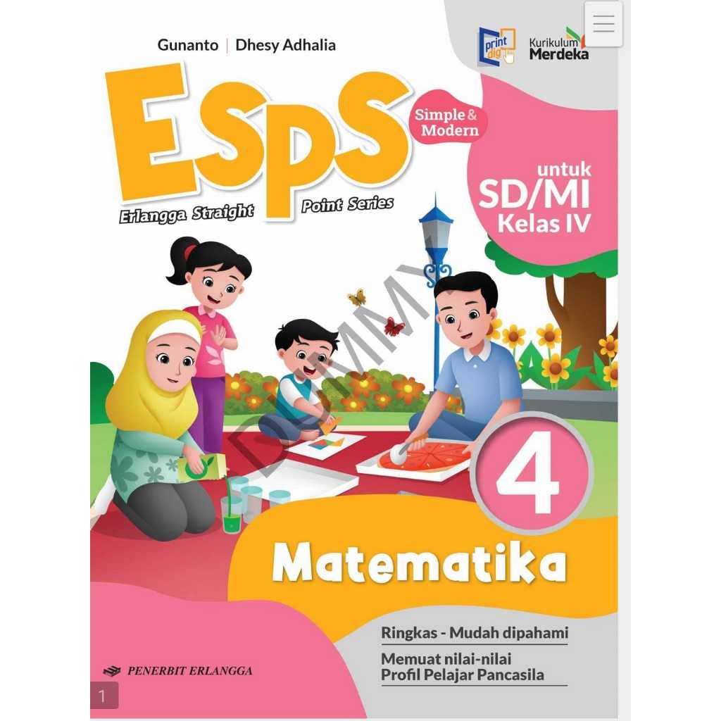 Jual BUKU TEKS KURIKULUM MERDEKA KELAS 4 SD/MI ERLANGGA | Shopee Indonesia
