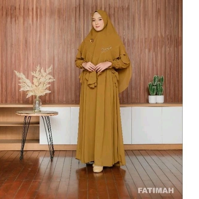 Jual GAMIS FATIMAH BERMERKS SYARI CERUTY BABYDOLL SET KHIMAR CLODIA SET ...