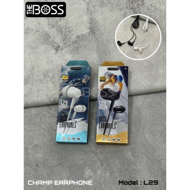 Jual HEADSET/EARPHONE HANDSFREE STEREOBASS L29 WITH MIC | Shopee Indonesia
