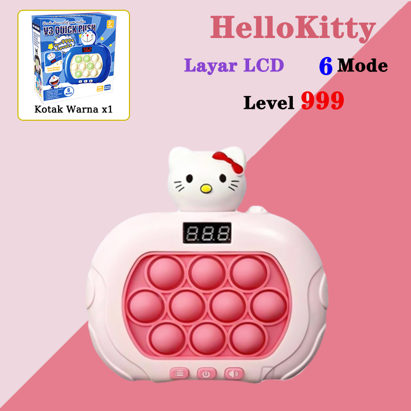 Jual Level 999 Pop It Elektrik SANRIO LED Pop it Mesin Game Menghilangkan Stress LED Musik ...