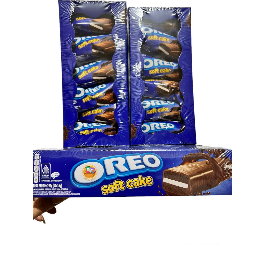 Jual Oreo Soft Cake Bolu Cokelat 1 Box Isi 12 pcs @16+3.2gr | Shopee ...