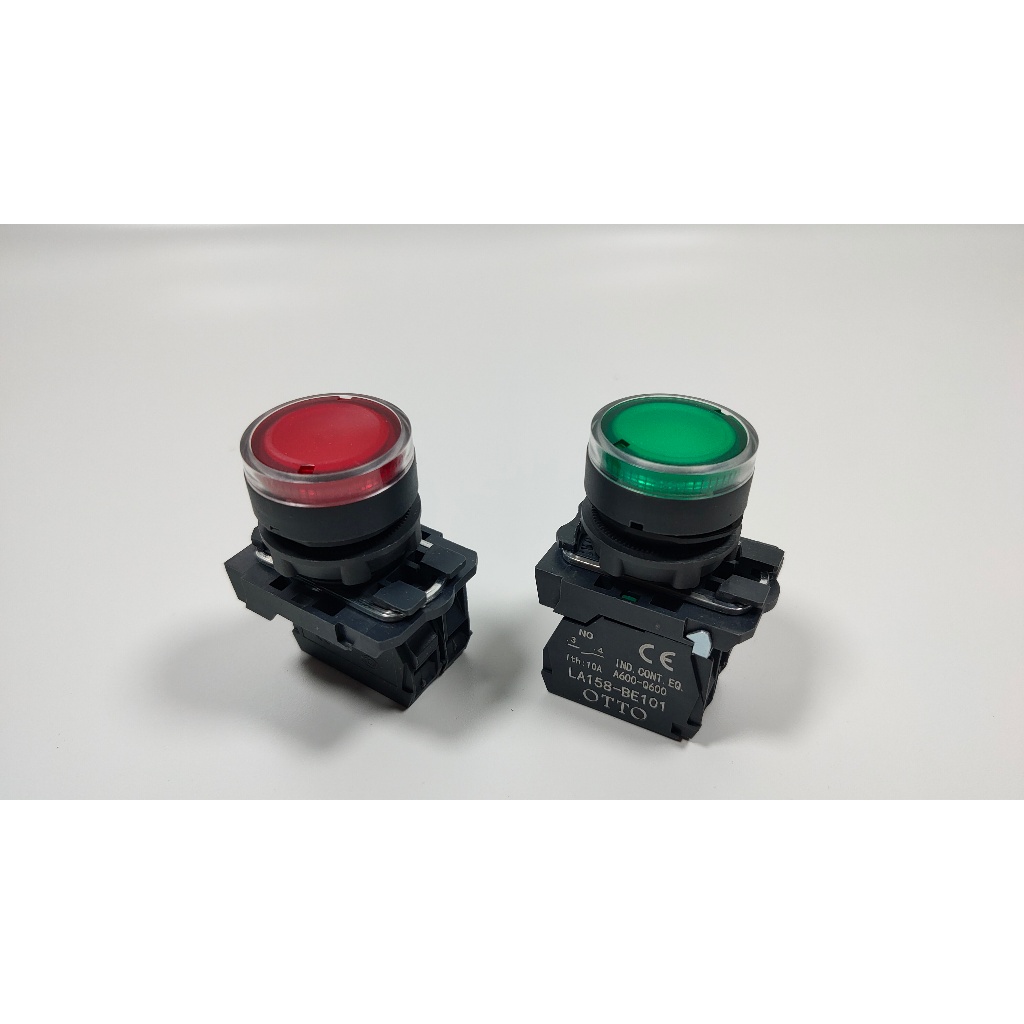 Jual Push Button With Lampu LED 22mm 5AW33M5 Hijau OTTO | Shopee Indonesia