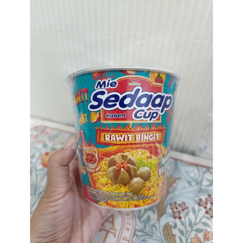 Jual mie sedap cup rasa baso bleduk dengan cabe rawit 77 gram | Shopee ...