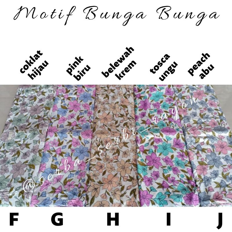 Jual KAIN RAYON BUNGA-BUNGA (harga per 0,5 m) | Shopee Indonesia