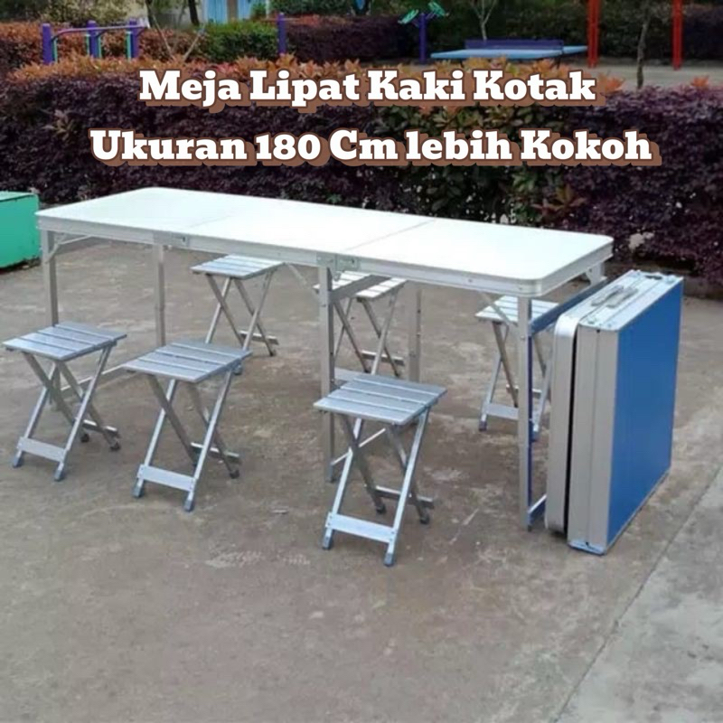 Jual MEJA LIPAT KOPER HPL PORTABLE SERBAGUNA 180CM/MEJA LIPAT PORTABLE 180 CM MEJA LIPAT ...