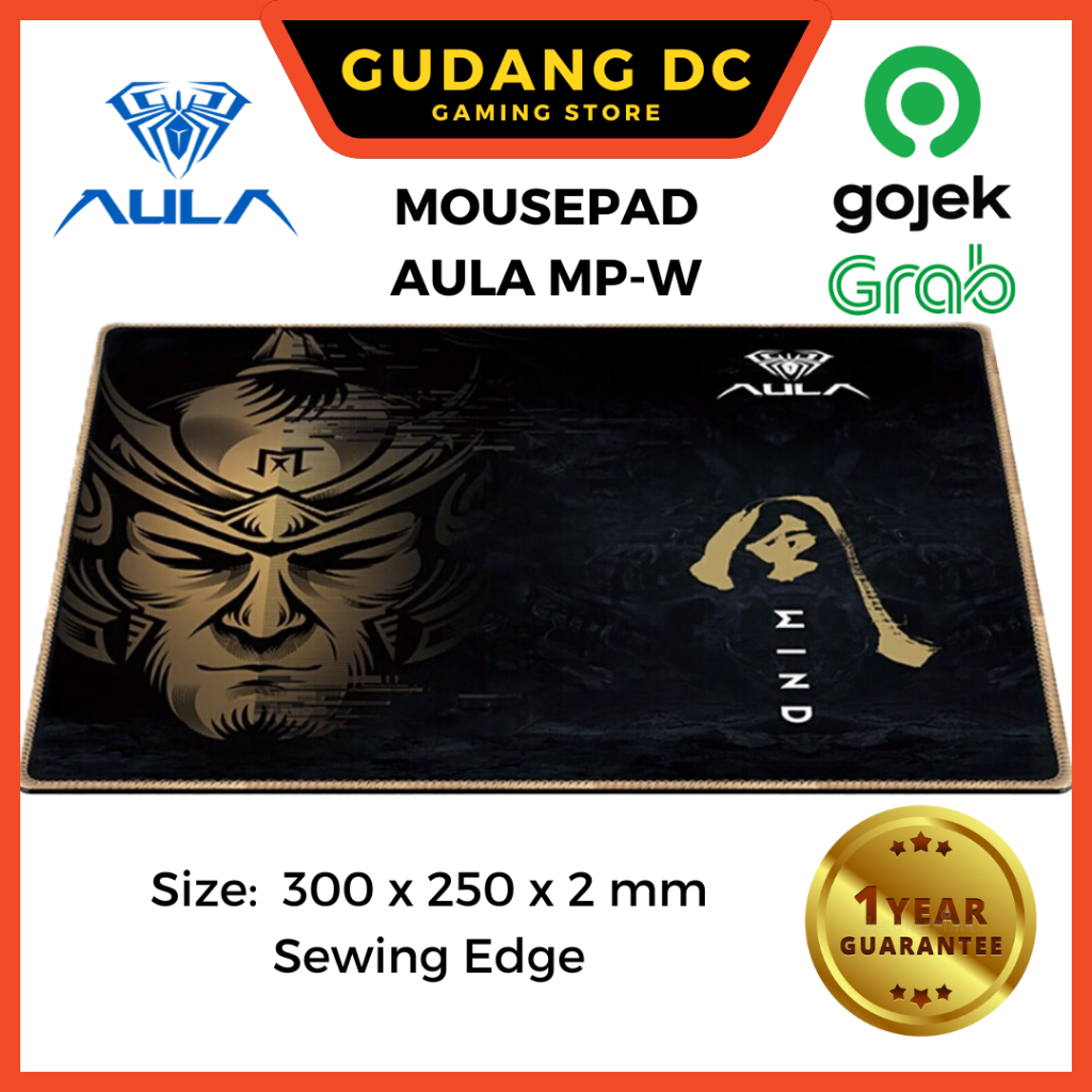 Jual Gaming Mouse Pad With Rubber Base Aula MP-W | Shopee Indonesia