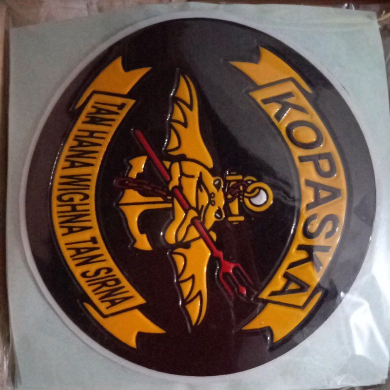 Jual Stiker embos logo Kopaska bulat | Shopee Indonesia