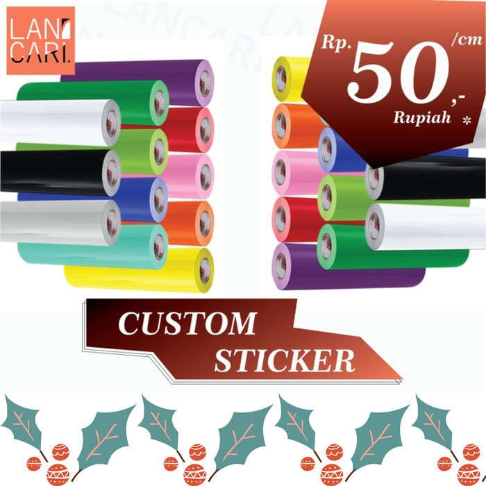 Jual Custom stiker cutting Sticker Kostum Murah Vinyl Oracal Cafe Shop ...