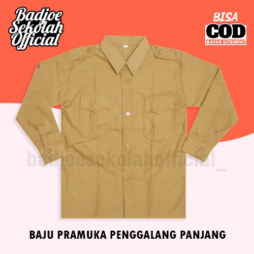 Jual SERAGAM SEKOLAH | ATASAN BAJU PRAMUKA PENGGALANG KEMEJA POLOS SD SMP SMA SMK LENGAN PANJANG ...