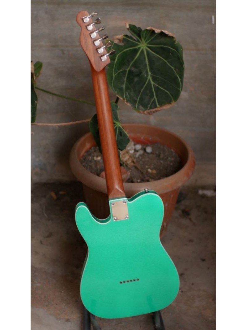 Jual BERYGUITAR Model Telecaster Green Light Colour. | Shopee Indonesia