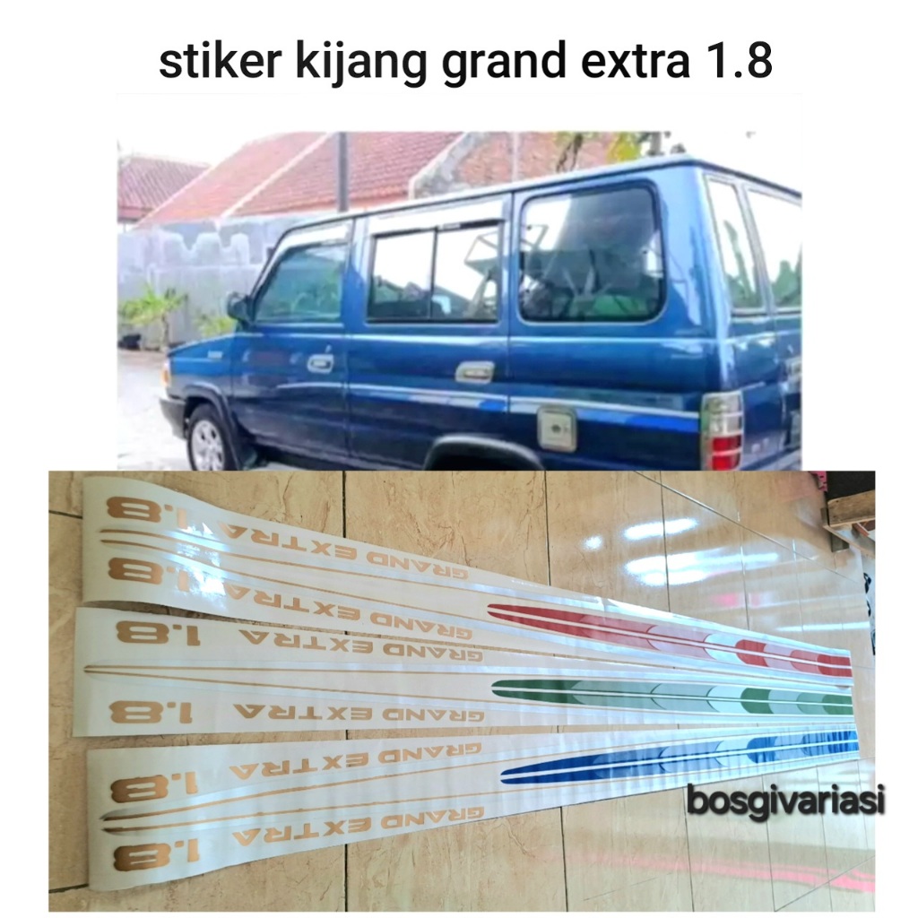Jual Stiker List Body Kijang Grand Extra 1.8 / Sticker Kijang grand ...