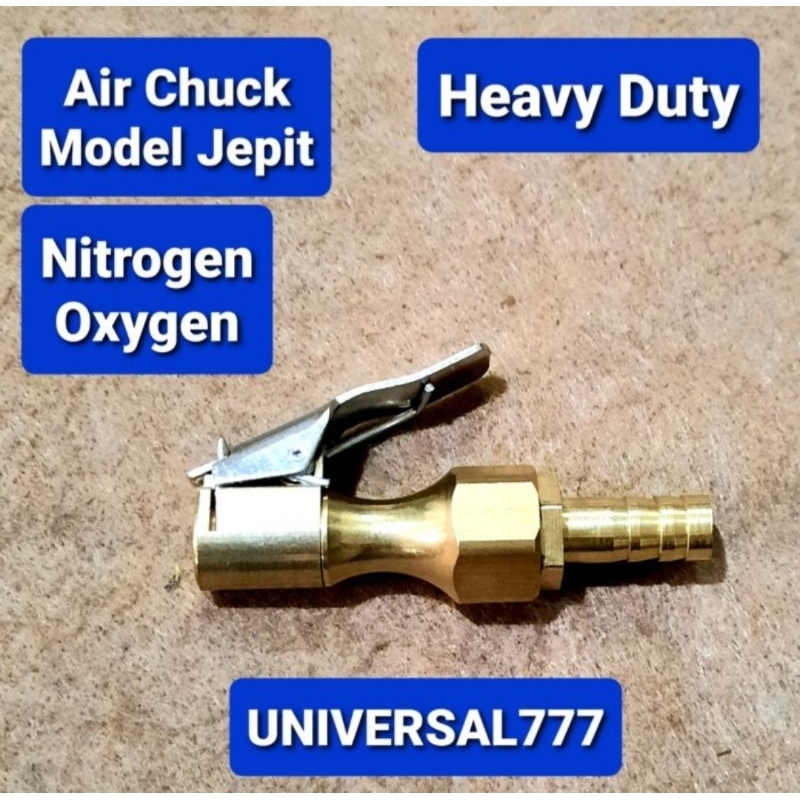 Jual Air Chuck Nitrogen Model Jepit Alat Pengisi Angin Kuningan Nitro ...