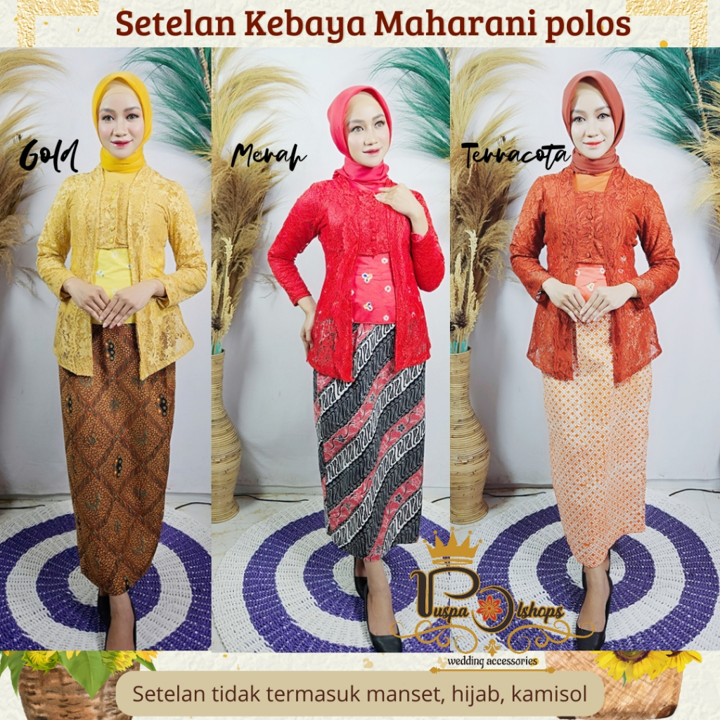 Jual setelan kebaya brokat kutu baru lengkap dengan baju angkin dan rok ...
