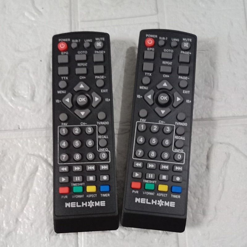 Jual REMOT REMOTE STB DVB T2 WELHOME ORIGINAL QUALITY | Shopee Indonesia