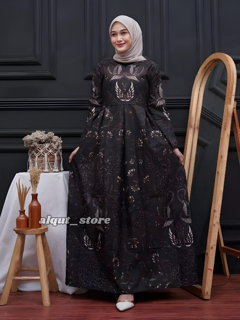 Jual Gamis Batik Polymicro Tali Samping Resleting Depan Busui Frendly ...
