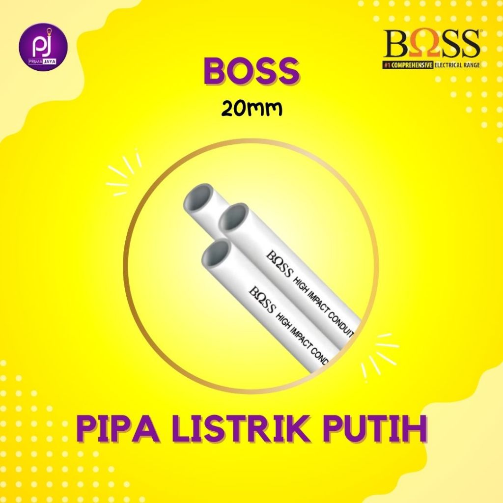 Jual Pipa Paralon Conduit Boss Kabel Listrik Dinding Ukuran 20mm ...