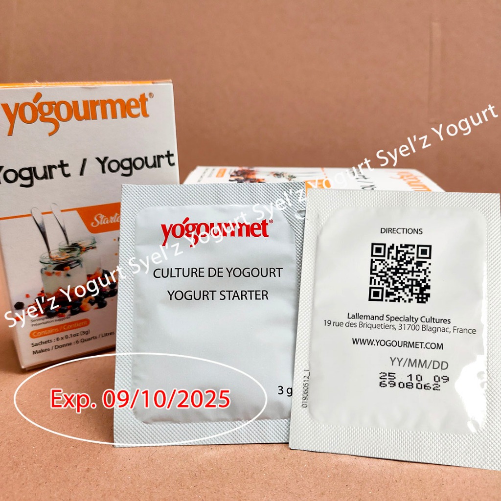 Jual Bibit Yogurt (2 sachet @ 3g) - Yogourmet Yogurt Starter Made in ...