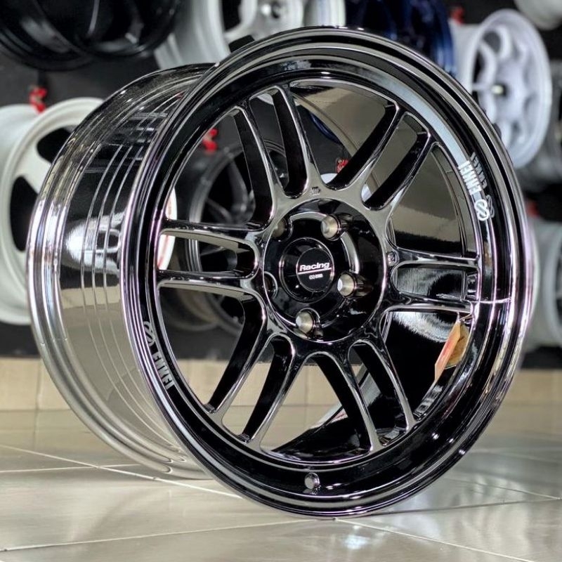 Jual velg rpf ring 18 lebar 8.5 et22 h5x114 black chrome | Shopee Indonesia