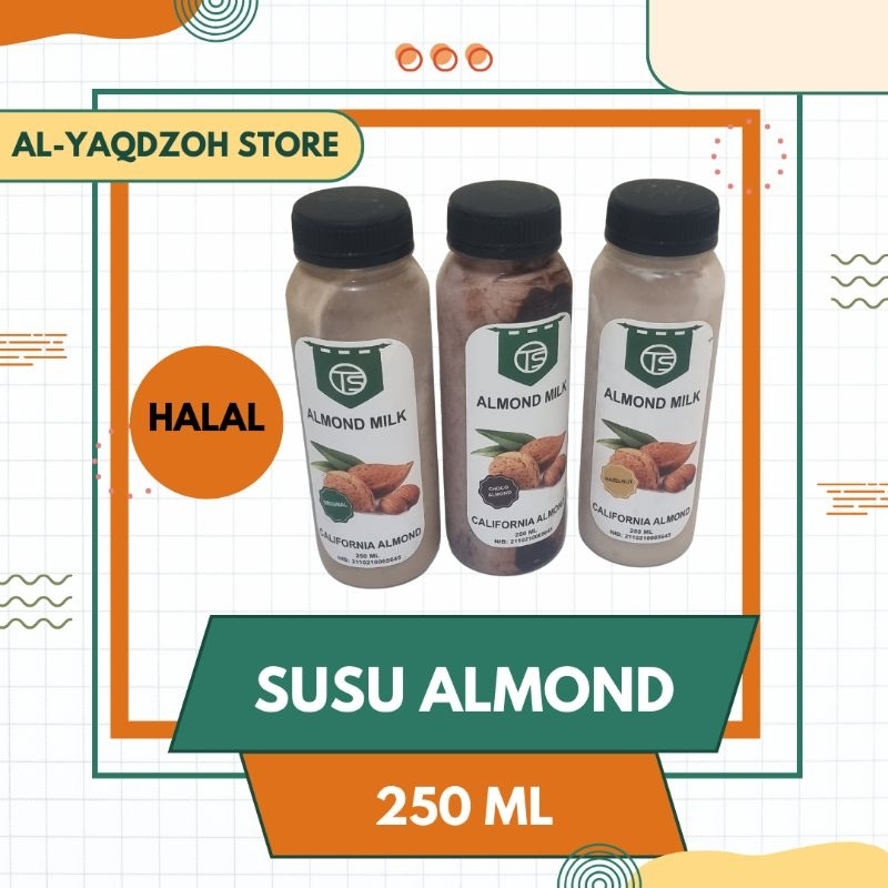 Jual SUSU ALMOND | kemasan Botol | All Variant | 250ML | Shopee Indonesia