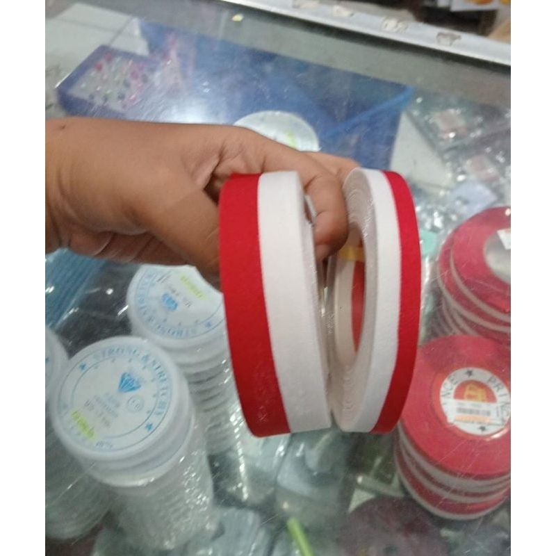 Jual Tali Pita Merah Putih || Kain Tali Pita Merah Putih || Pita ...