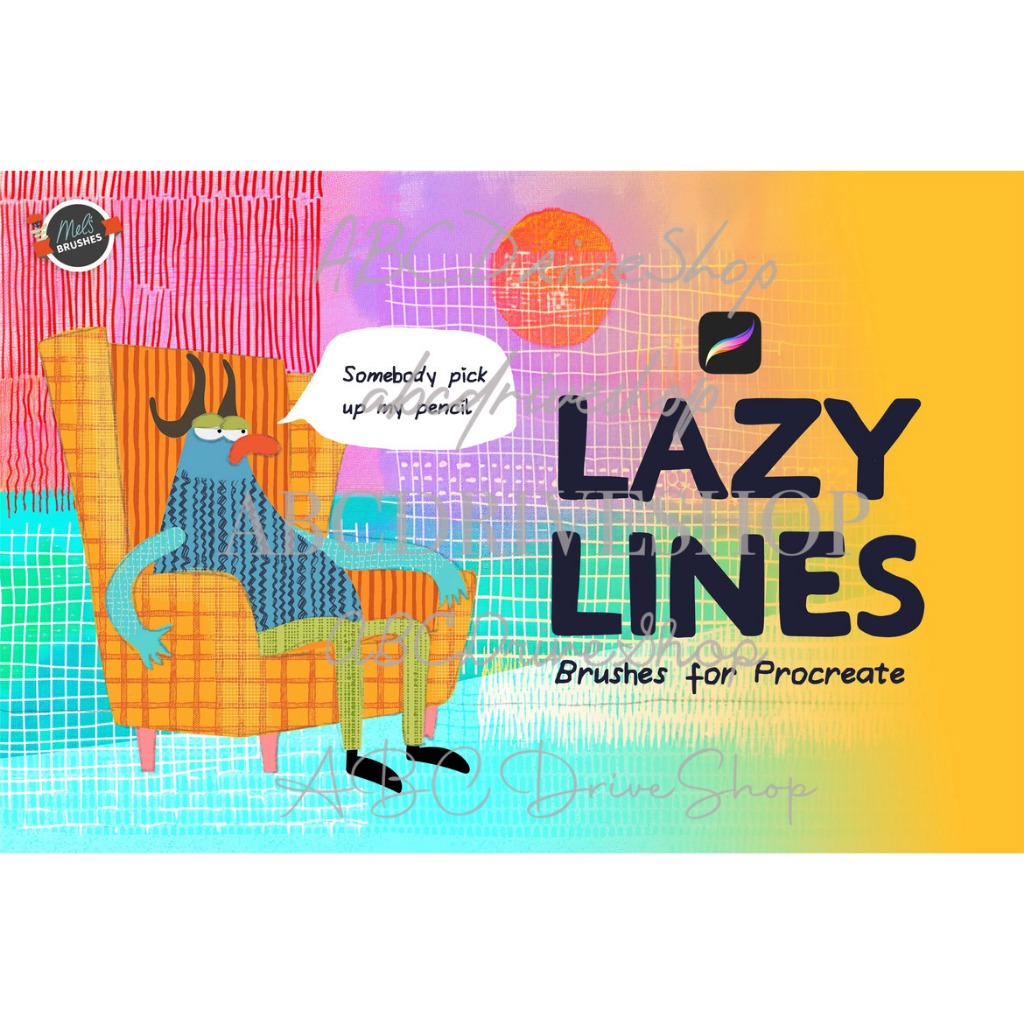 Jual Procreate Brush - Lazy Lines Texture Pack | Shopee Indonesia