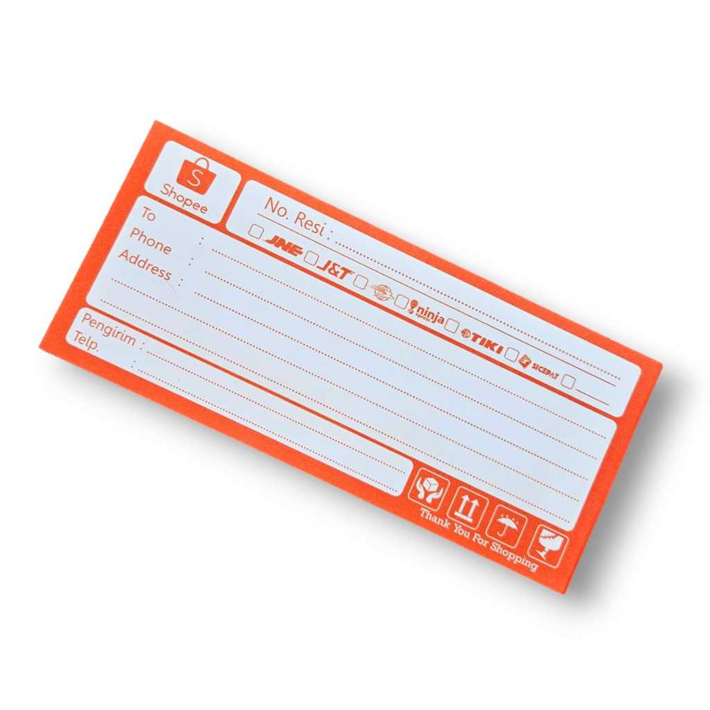 Jual LABEL PENGIRIMAN SHOPEE / LABEL PENGIRIMAN / LABEL PAKET KHUSUS ...