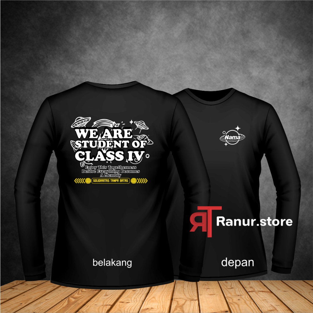 Jual Kaos Kelas Custom Bisa ganti text dan custom Design Sendiri | Shopee Indonesia