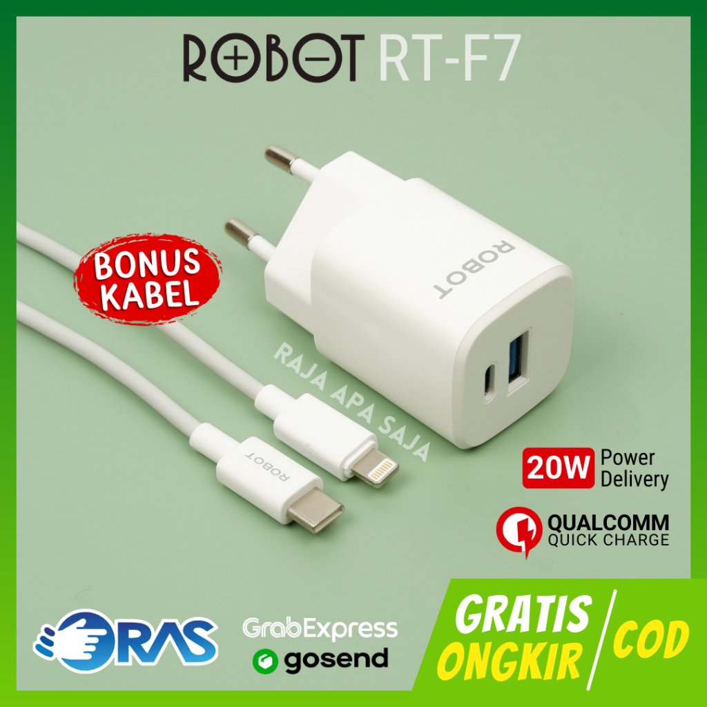Jual Charger IP 20W 3A 2 Output USB Type C To Lightning Power Delivery ...