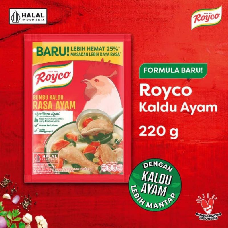 Jual ROYCO BUMBU KALDU AYAM PENYEDAP RASA 220 gr | Shopee Indonesia