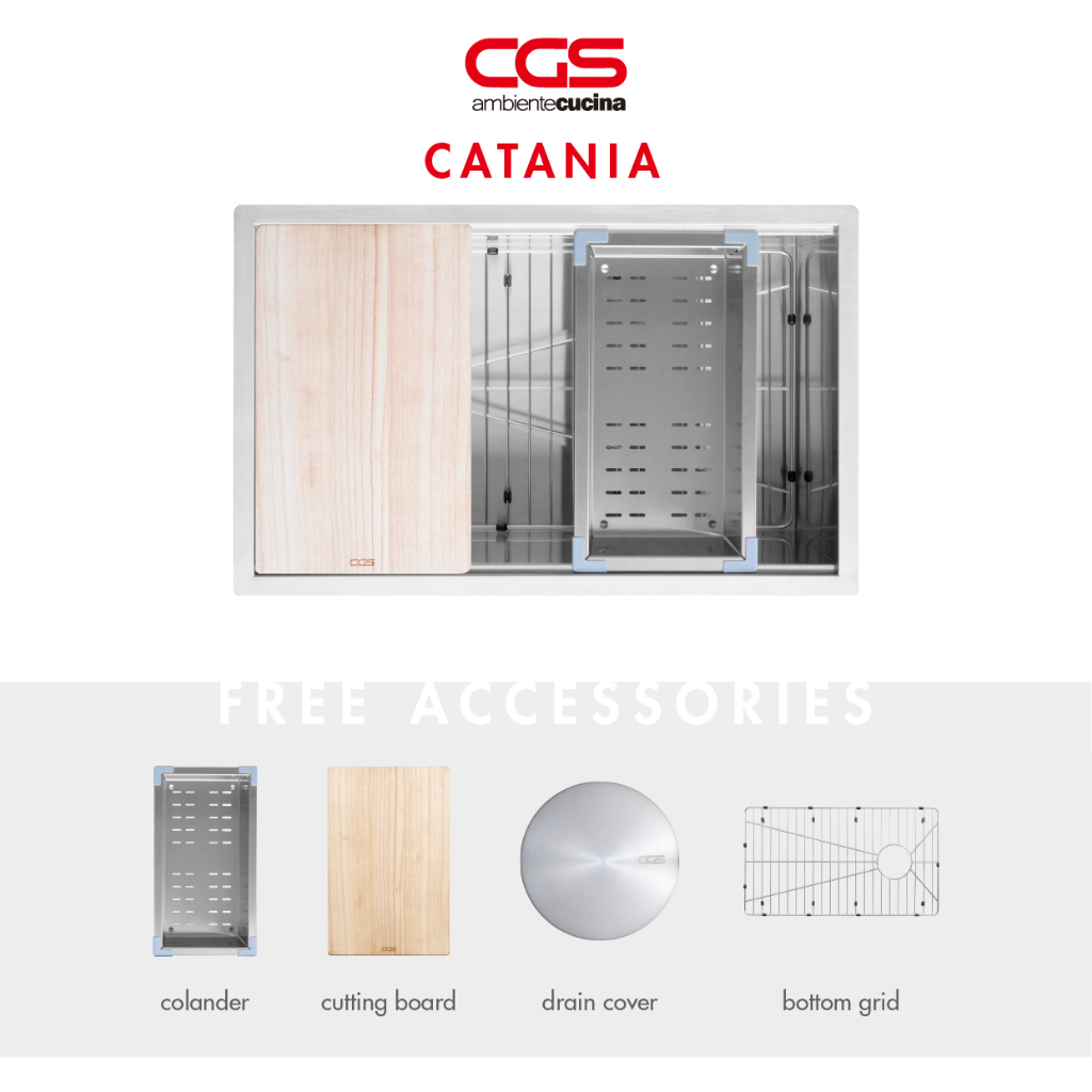 Jual CGS CATANIA Stainless Kitchen Sink - Bak Cuci Piring | Shopee ...