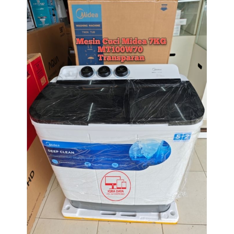 Jual MESIN CUCI MIDEA 2 TABUNG 7KG TRANSPARAN MT100W70 Garansi Resmi | Shopee Indonesia