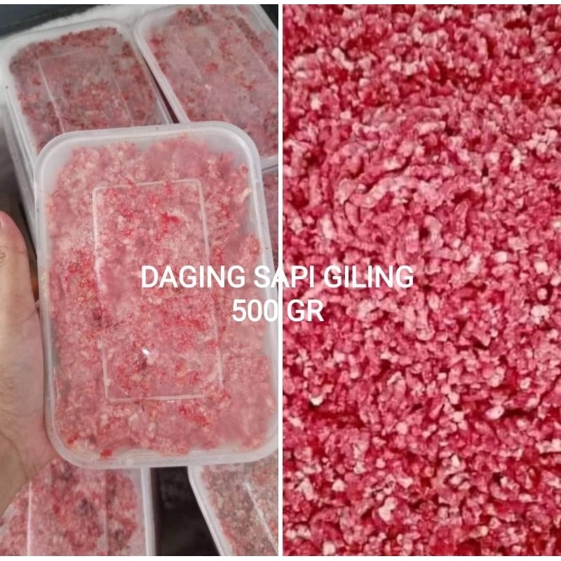 Jual Daging Sapi Giling full daging tanpa lemak 500gr Minced Beef ...